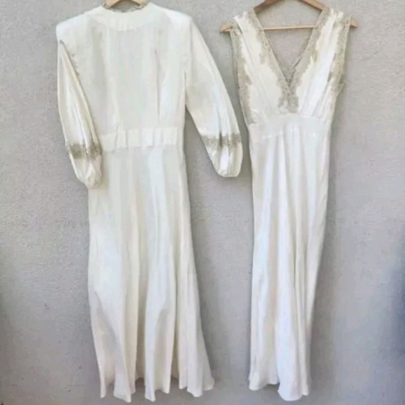 Ruby | Intimates & Sleepwear | Vintage Peignoir Set Robe And Negligee ...